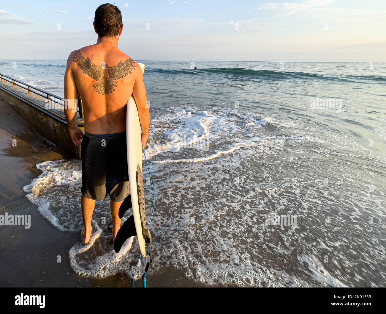 Montecito, California, USA. 8th Sep, 2022. Surfer with beautiful HAWK ...