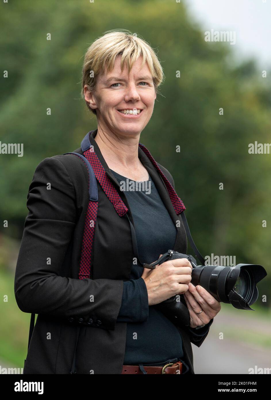 PA photographer Jane Barlow in Edinburgh, as she took the last public ...