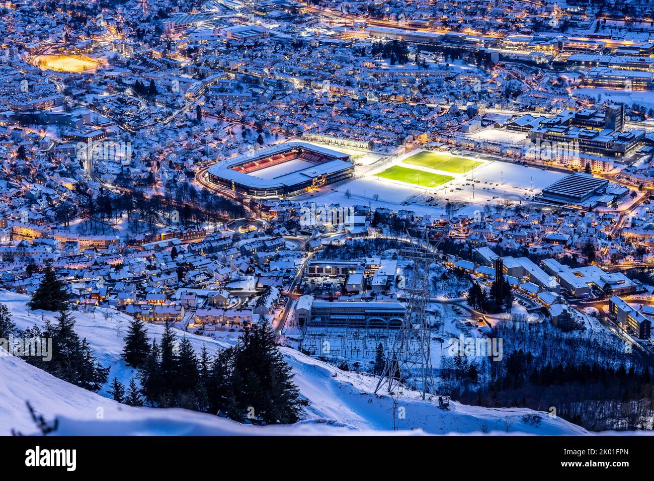 A view from Ulriken Stock Photo - Alamy