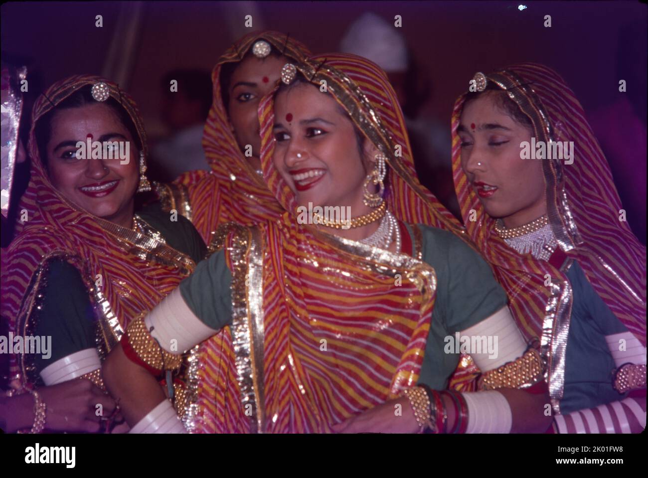 Folk Dancers, Ghoomer Dance, Smiling & Dressed Excellent Stock Photo ...