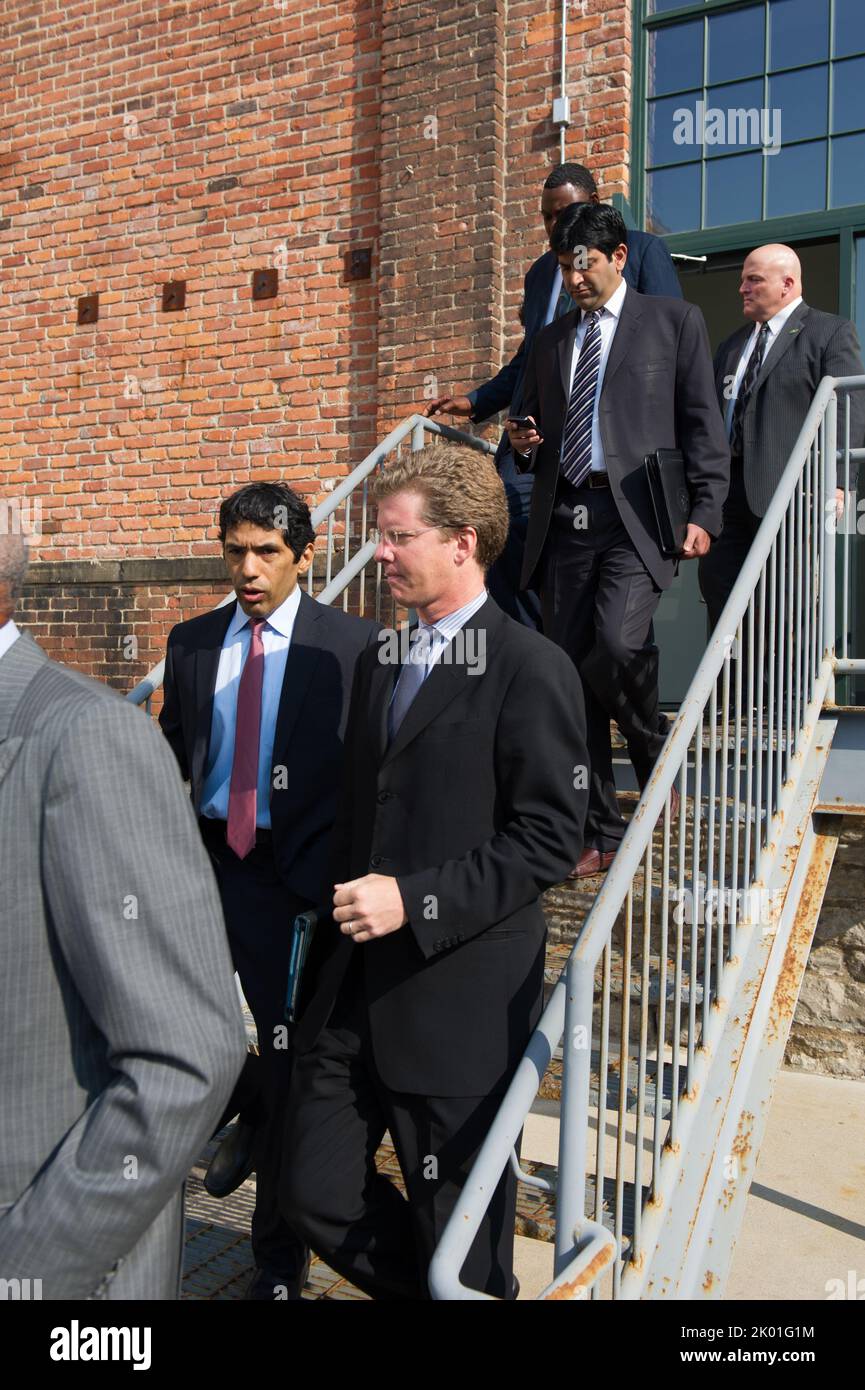 Secretary Shaun Donovan in Detroit, Michigan, where he met and held a ...