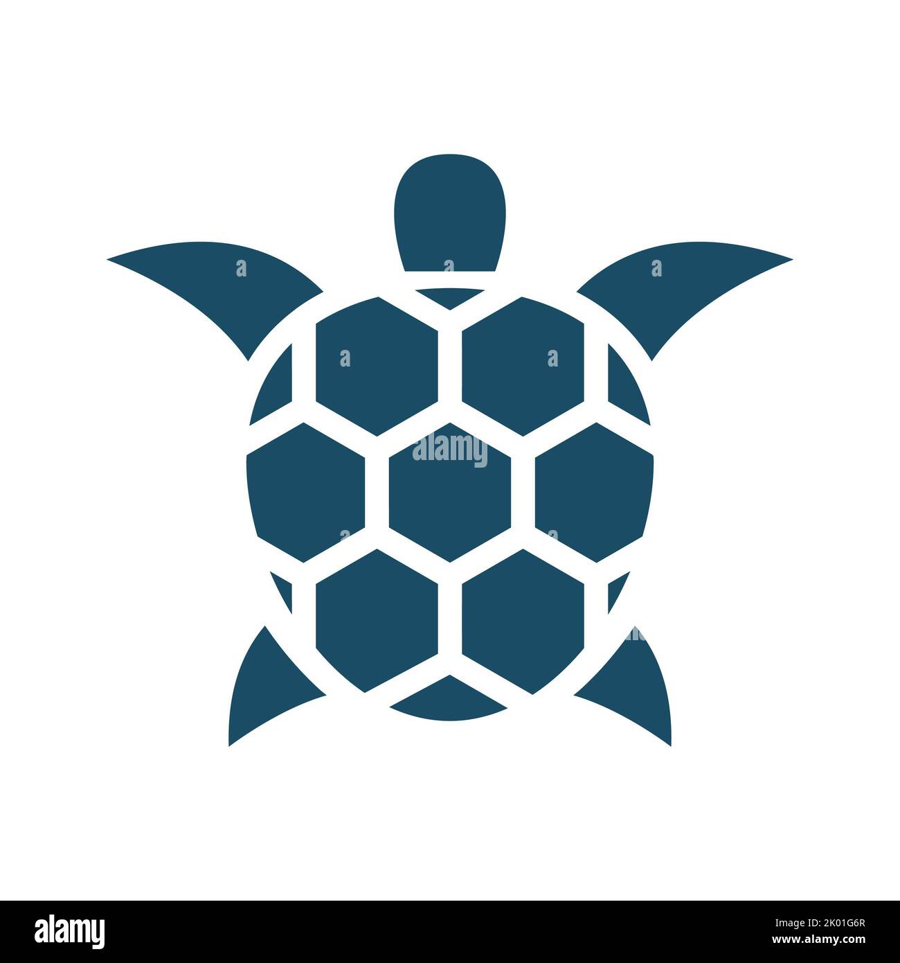 High quality dark blue flat turtle, tortoise icon. Pictogram, animal ...