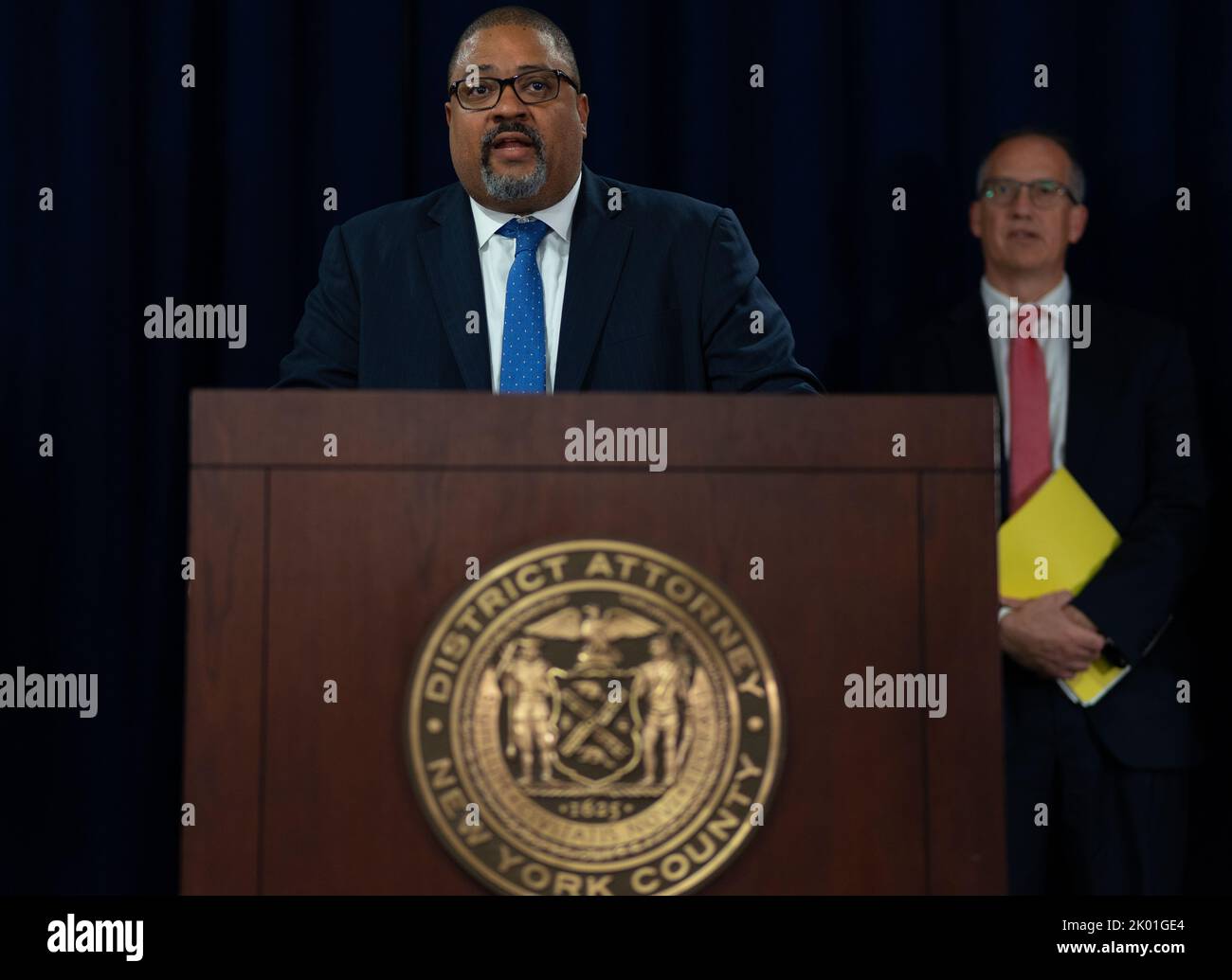 Manhattan District Attorney Alvin Bragg and New York Attorney General ...