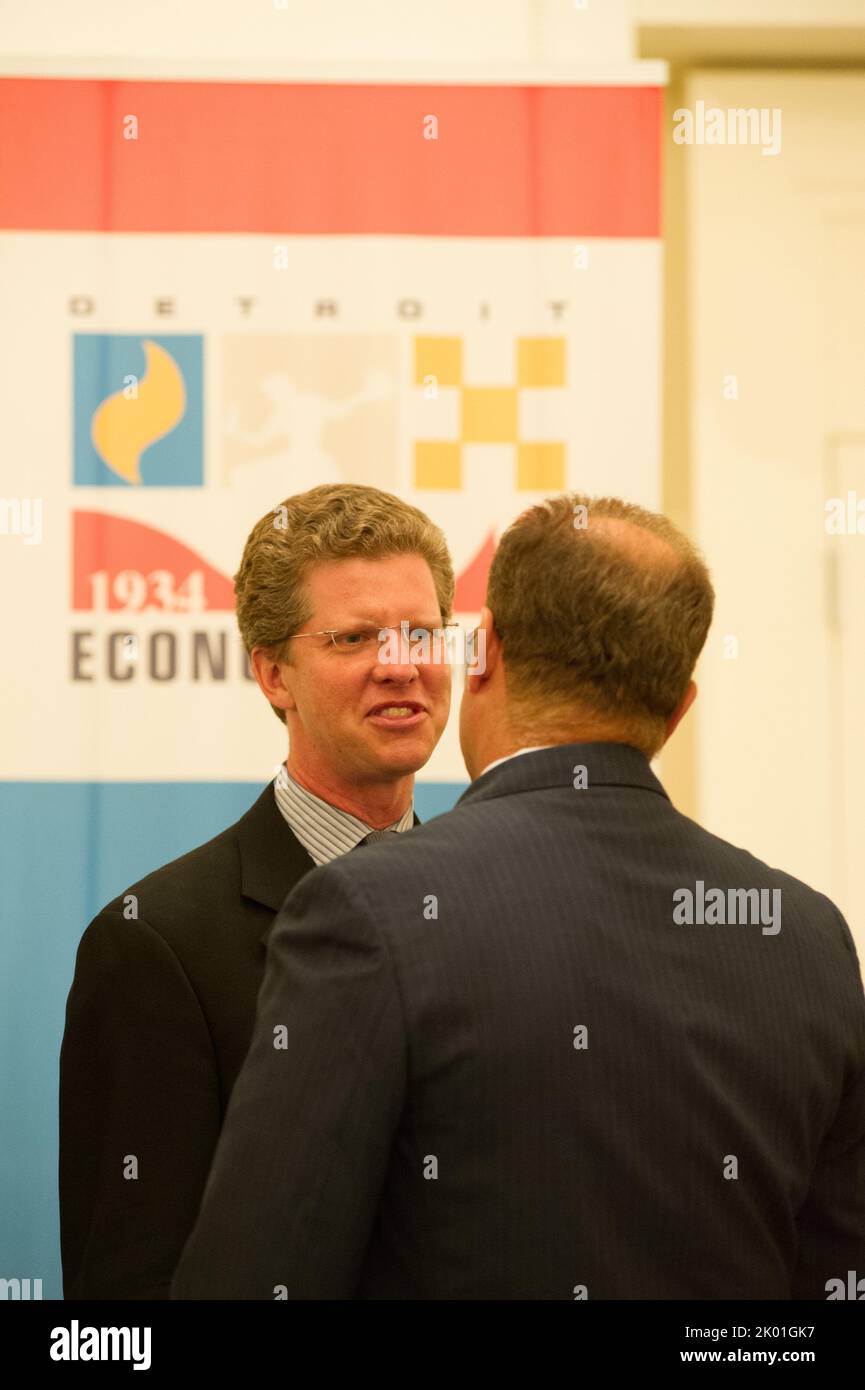 Secretary Shaun Donovan in Detroit, Michigan, where he met and held a ...