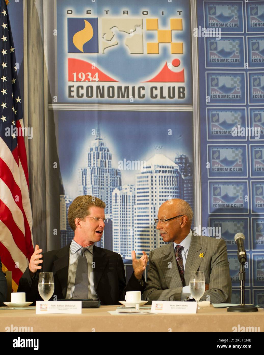 Secretary Shaun Donovan in Detroit, Michigan, where he met and held a ...