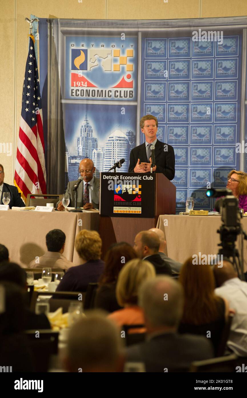 Secretary Shaun Donovan in Detroit, Michigan, where he met and held a ...