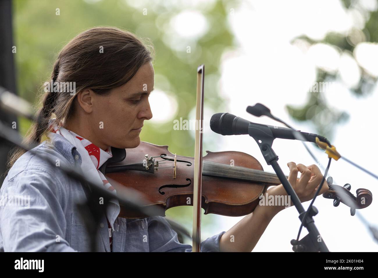 Washington, D.C. - September 8, 2022: A member of the Appalachian ...
