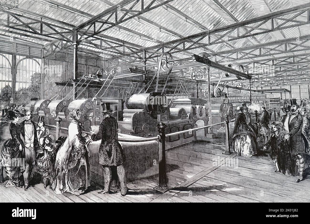 Hibber, Platt & Co's cotton manufacturing machinery. Great Exhibition ...