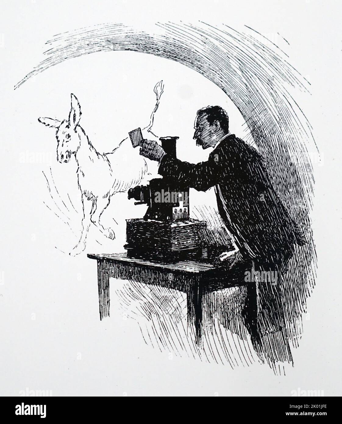 Magic lantern show 19th century hi-res stock photography and images - Alamy