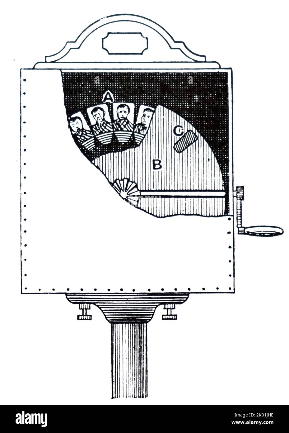 Dumeny's phonoscope. This series of stills a man of a man speaking were ...