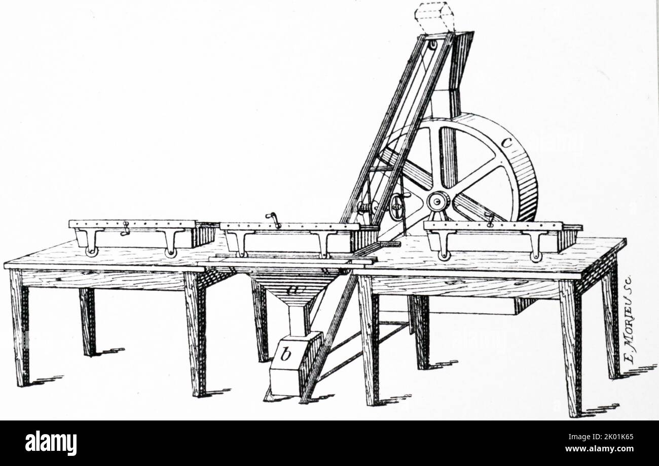 Rear view of the machinery used for making the lottery draw for the ...