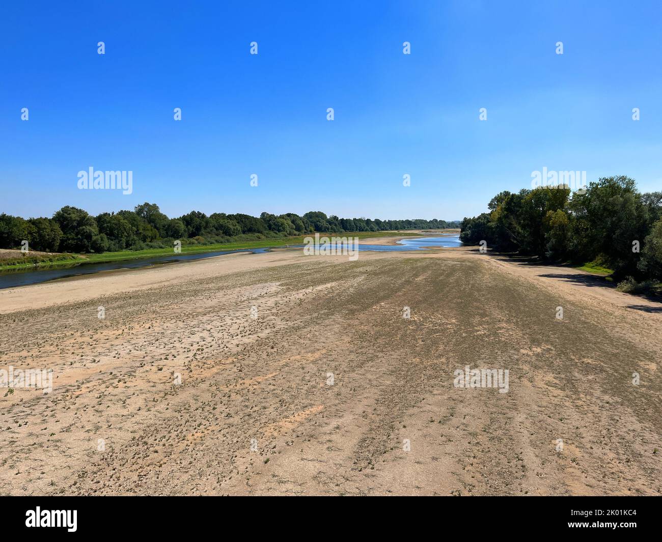 Loire River in France dried Stock Photo - Alamy