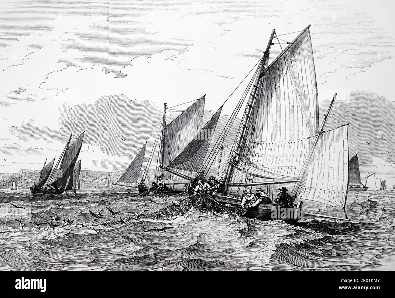 Herring fishing: Isle of Man Stock Photo - Alamy