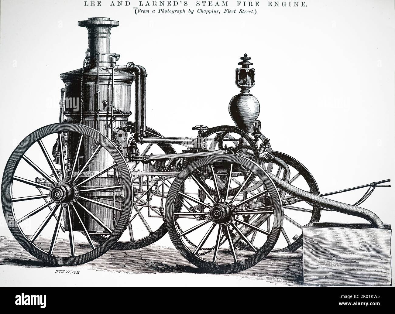 Lee & Larnard's steam fire engine. London, 1862 Stock Photo - Alamy
