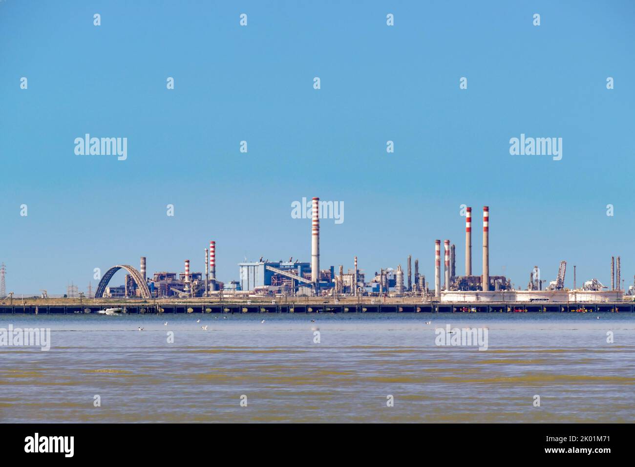 oil refinery in the Bay of Venice, Italy Stock Photo - Alamy