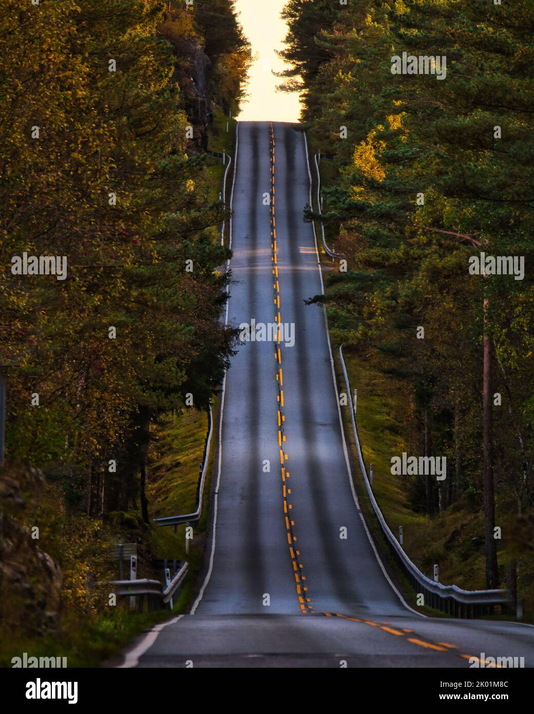 A very cool road in Norway Stock Photo - Alamy