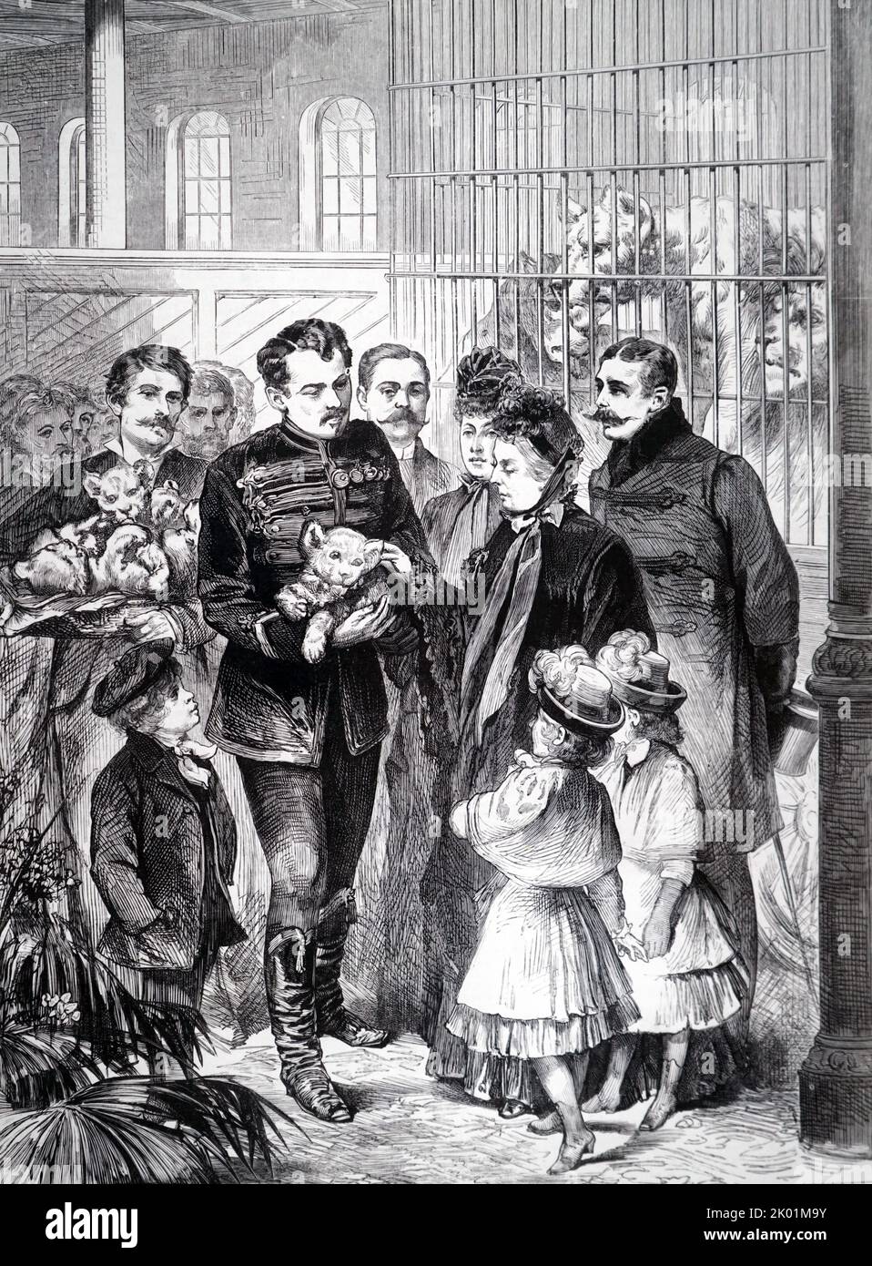 Queen Victoria with some of her grandchildren visiting the circus at ...