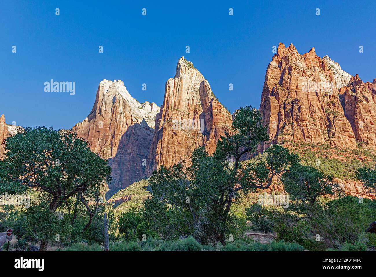 scenic mountains at Zion national Park seen from valley Stock Photo - Alamy