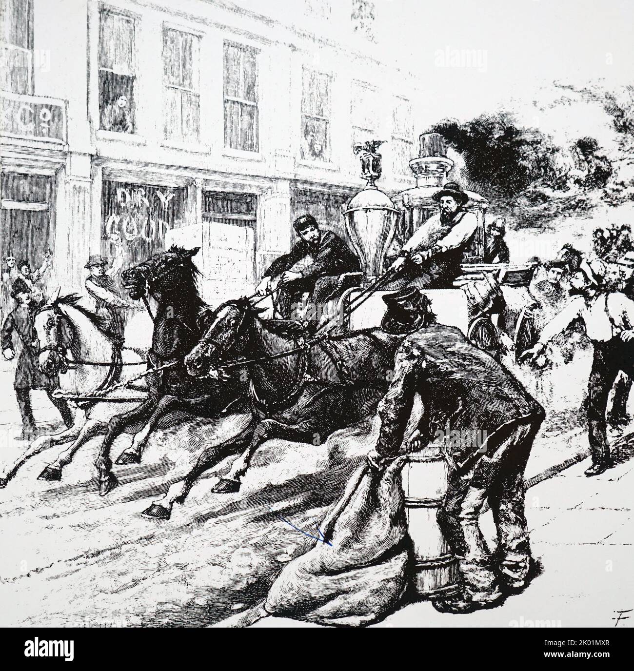 Horse drawn fire engine hi-res stock photography and images - Alamy