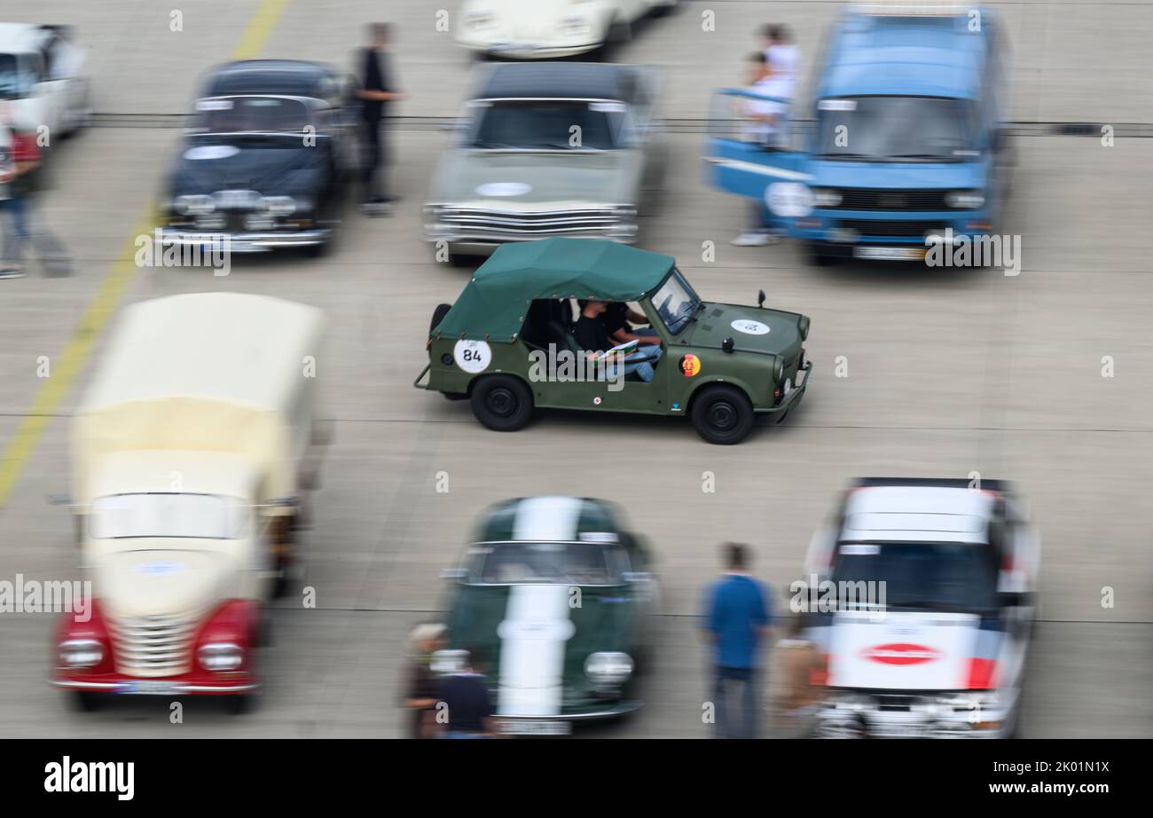Dresden, Germany. 09th Sep, 2022. A Trabant 1.1 as an army vehicle ...
