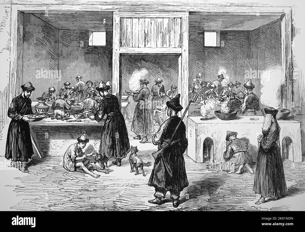 Restaurant in Kashgar, South West Sinkiang, China Stock Photo - Alamy