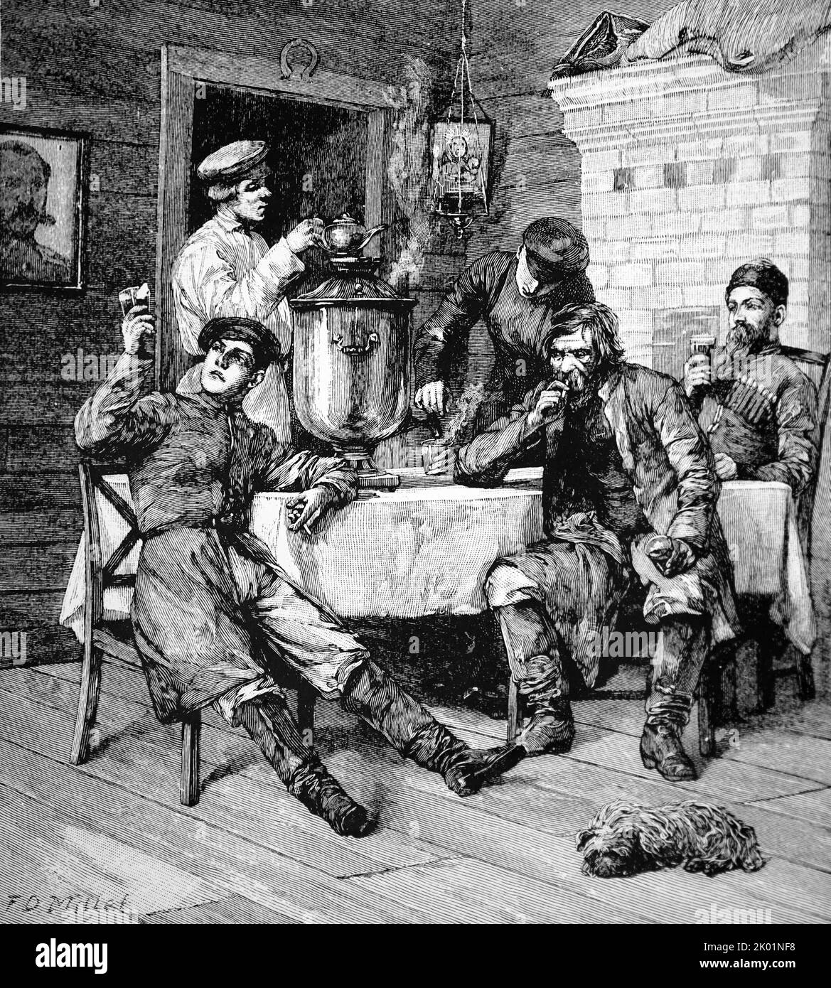 Seated in conversation Black and White Stock Photos & Images - Alamy