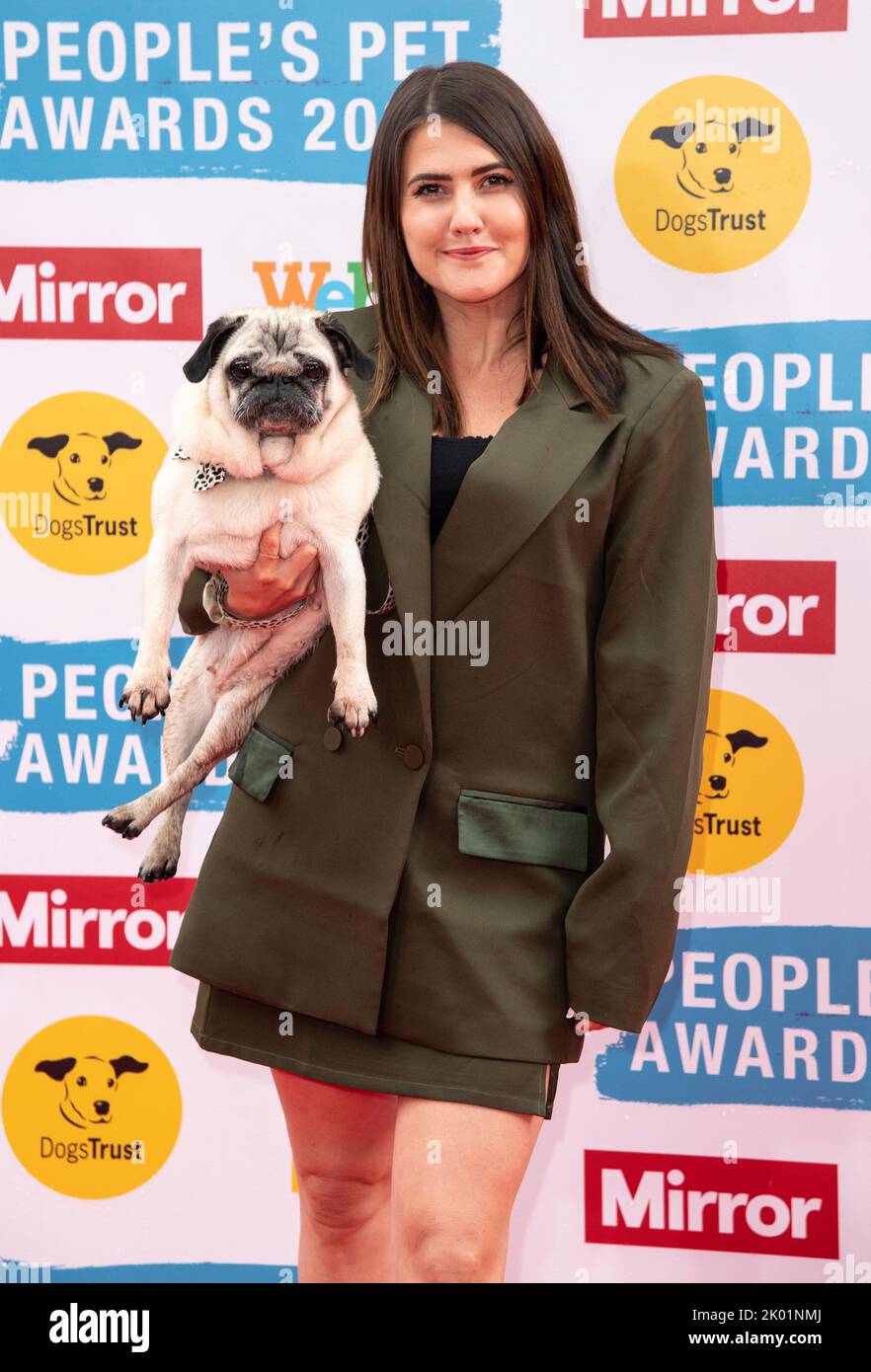 Aimee Vivian attends the ‘Mirror People’s Pet Awards’ at the Grovenor ...