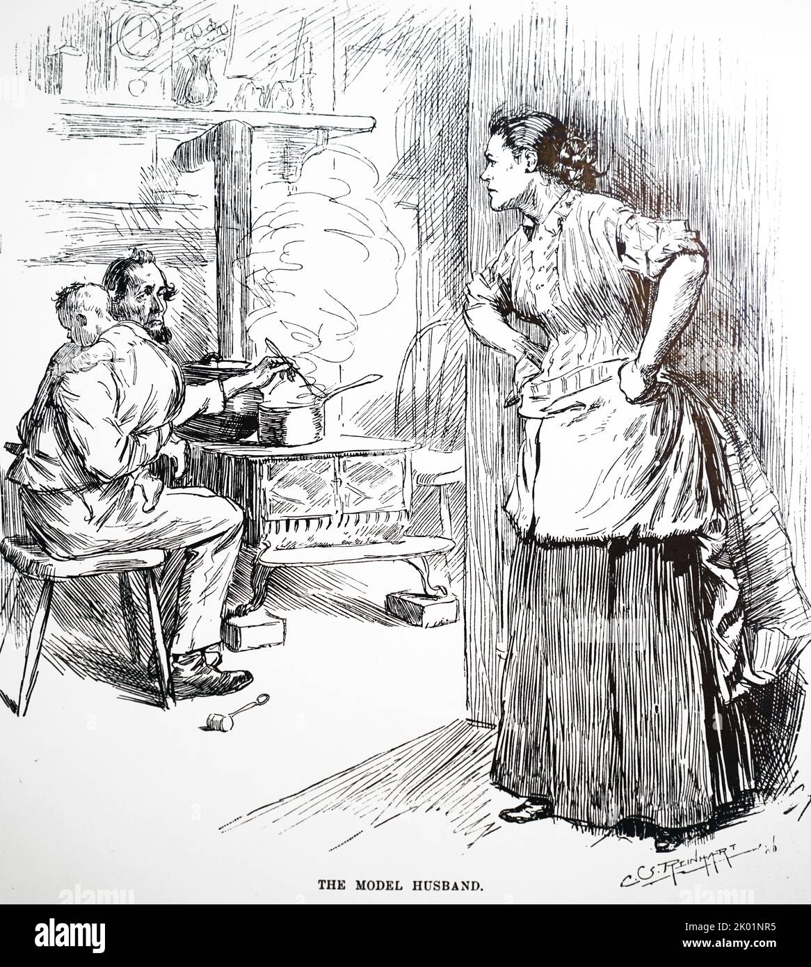 A Massachusetts landlady. Her model husband is stirring a pot on the ...