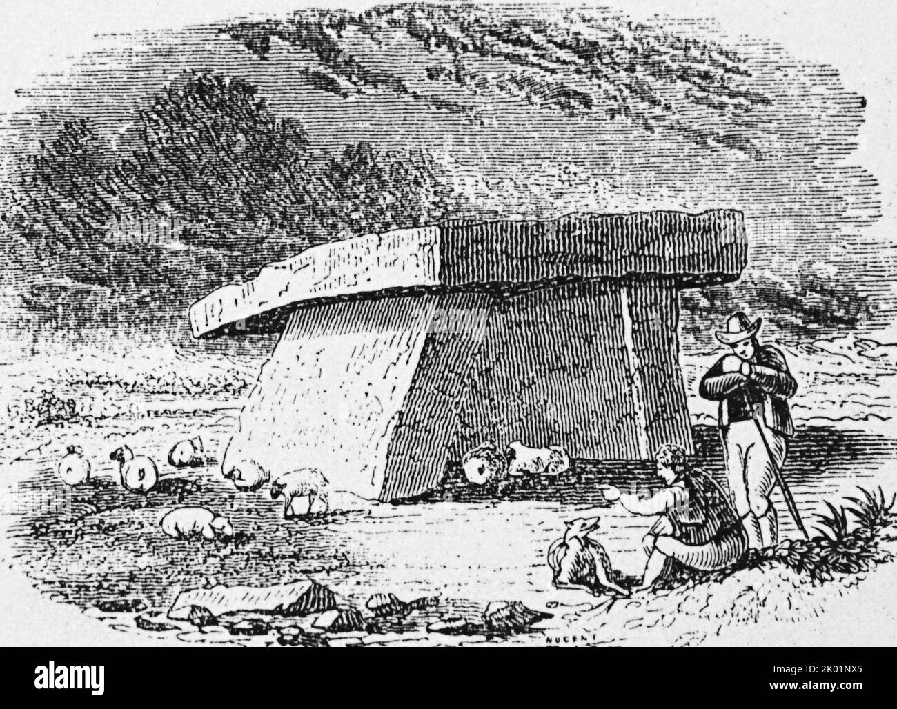 Kit's Coty House near Aylesford, Kent. Neolithic dolmen, the remains of ...