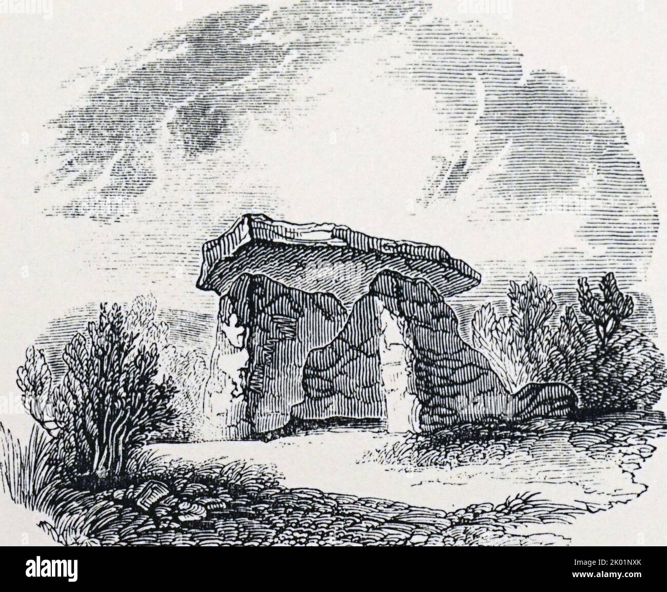 Kit's Coty House near Aylesford, Kent. Neolithic dolmen, the remains of ...