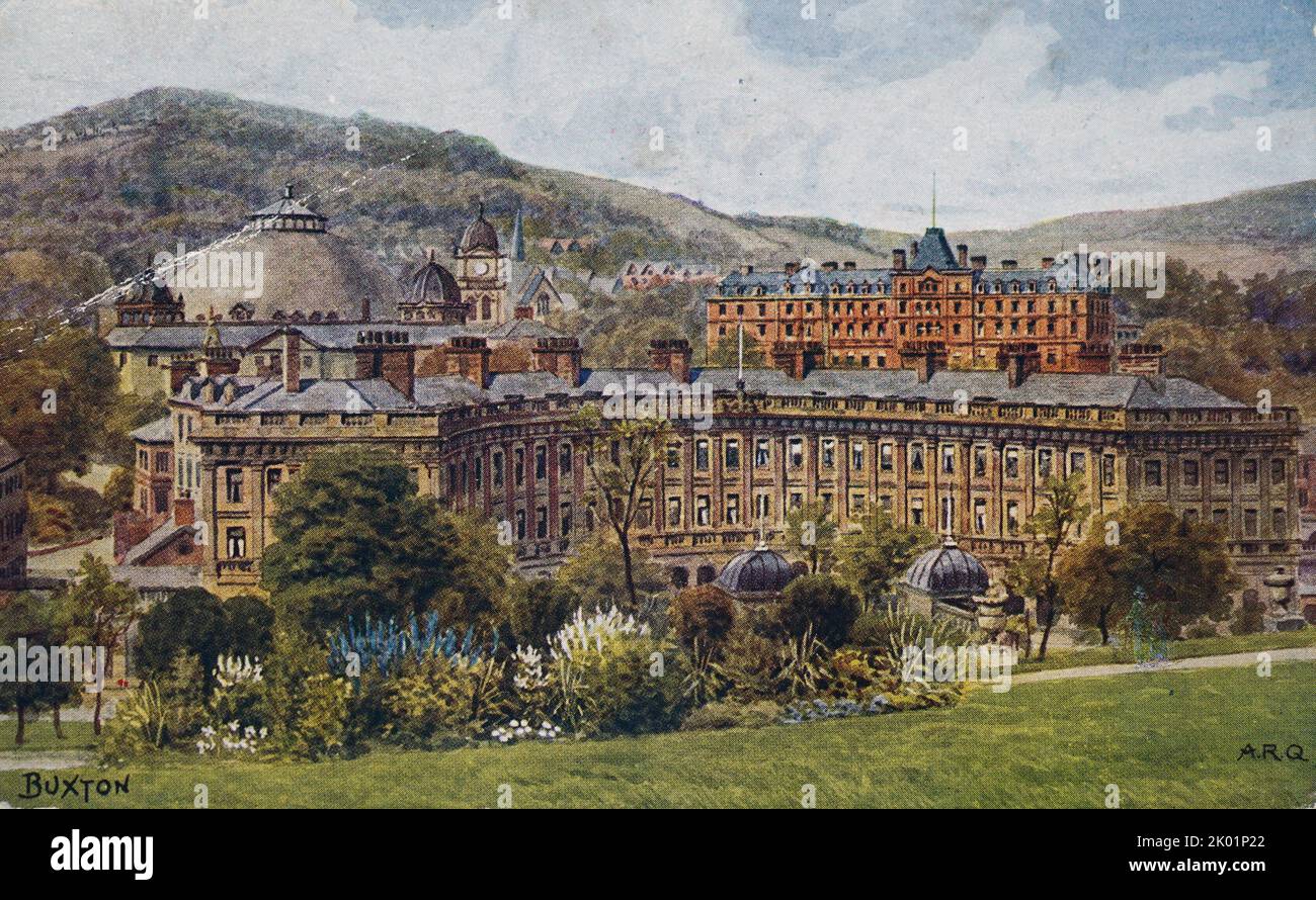Buxton, Derbyshire, a favourite English spa Stock Photo - Alamy