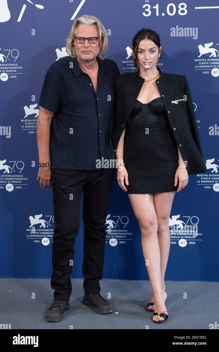 Venice, Italy, September 8, 2022. Andrew Dominik and Ana de Armas at ...