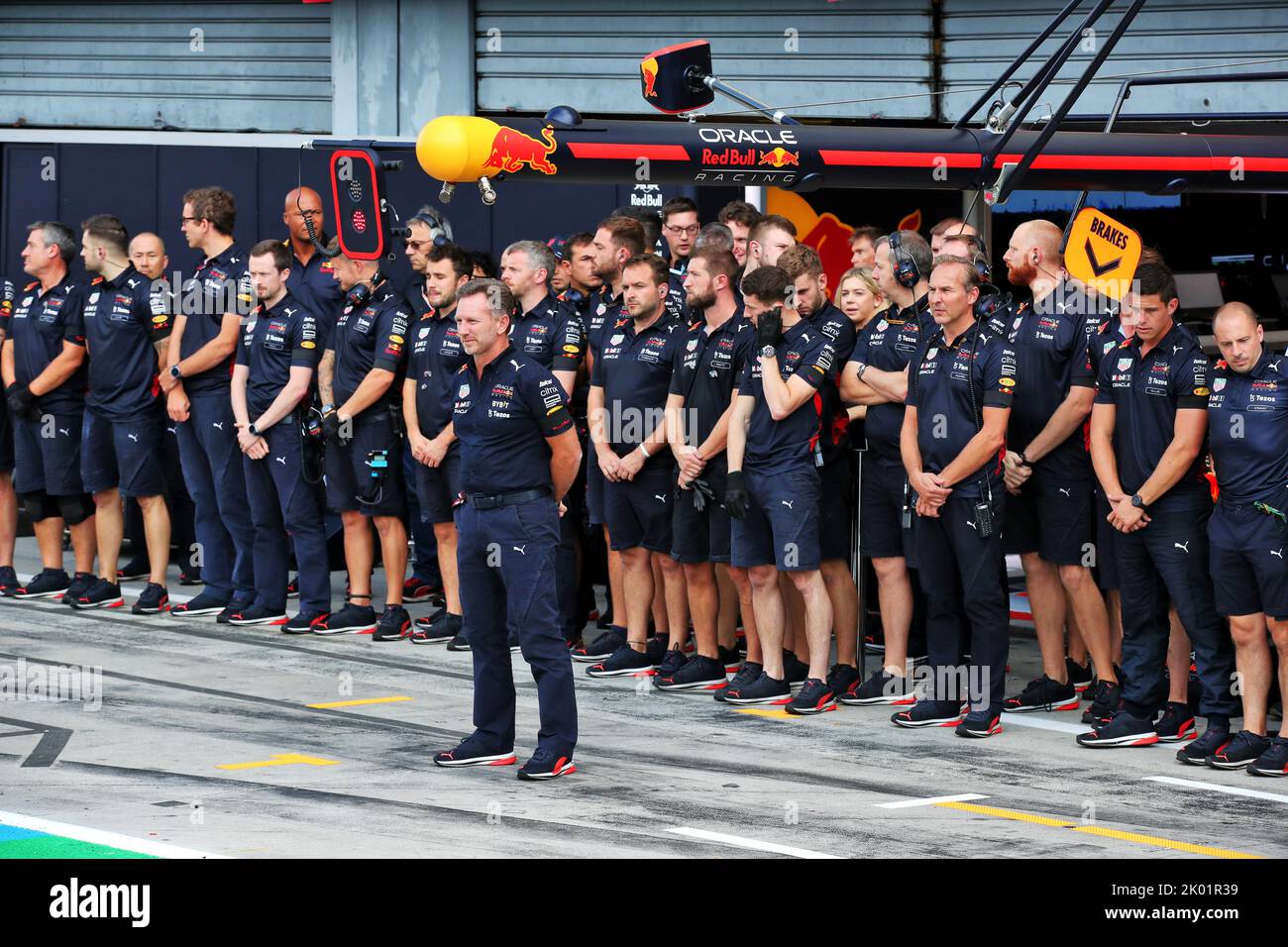 Christian Horner (GBR) Red Bull Racing Team Principal and the Red Bull ...
