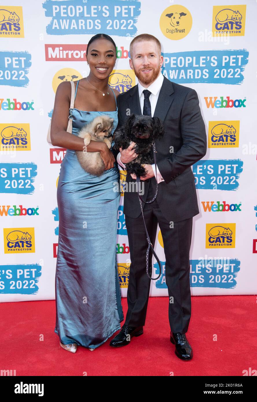 Chyna Mills and Neil Jones attend the ‘Mirror People’s Pet Awards’ at ...