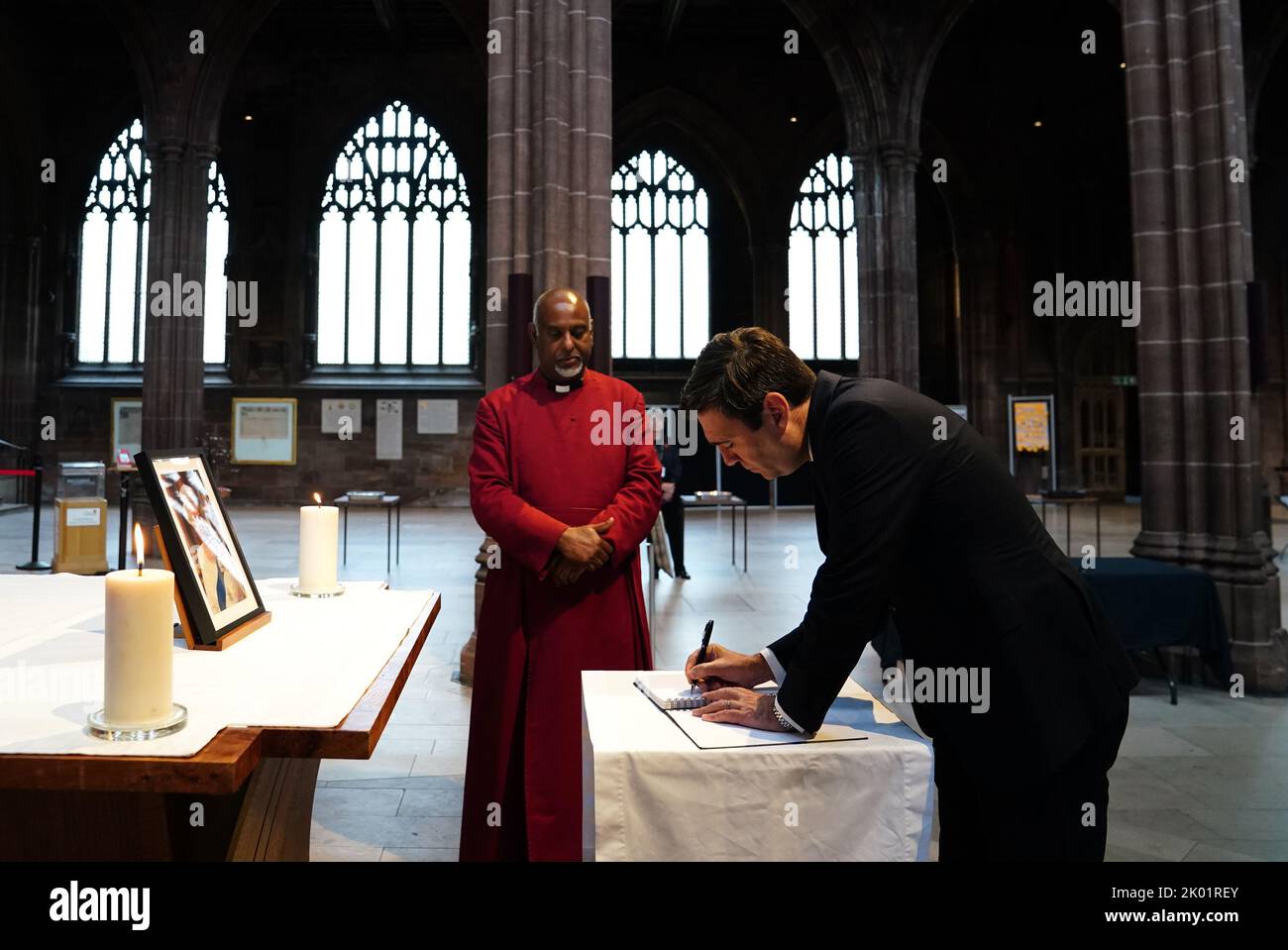 Book condolence manchester cathedral hi-res stock photography and ...