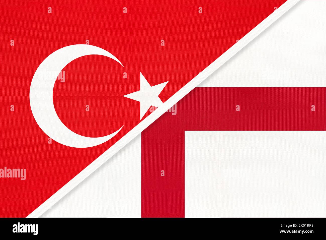 Turkey and England, symbol of country. Turkish vs English national ...