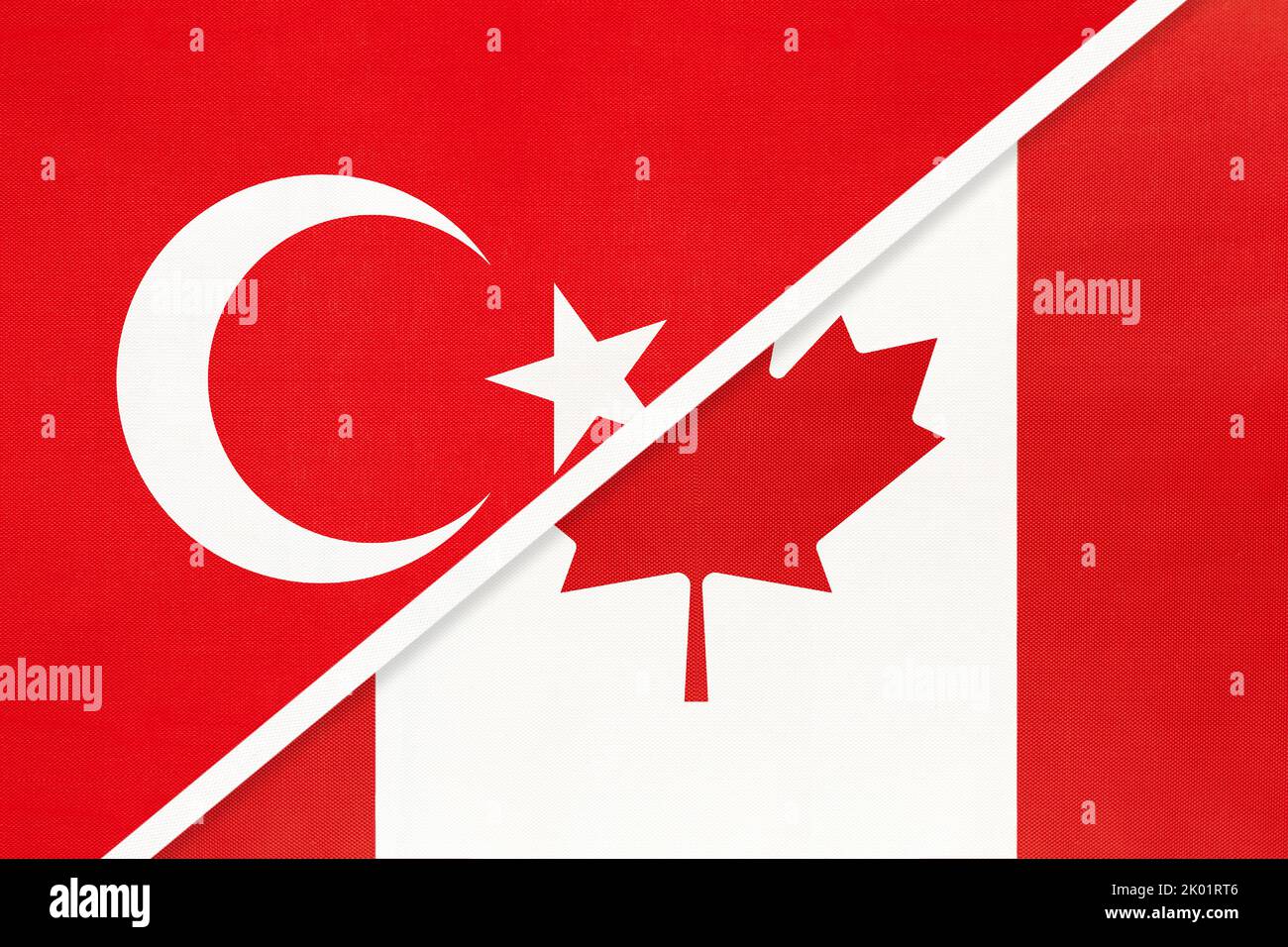 Turkey and Canada, symbol of country. Turkish vs Canadian national ...