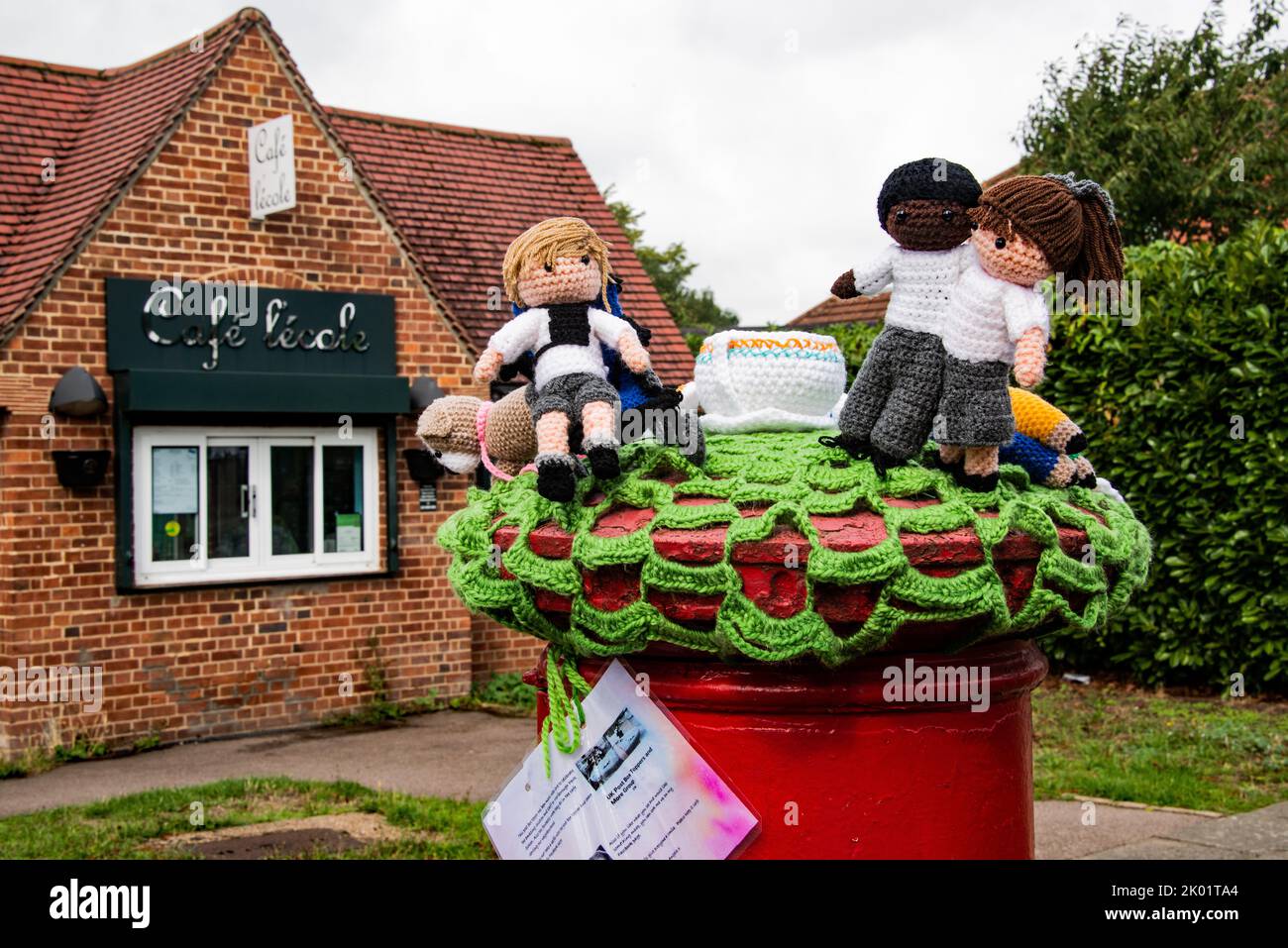 Crocheted post box topper hi-res stock photography and images - Alamy