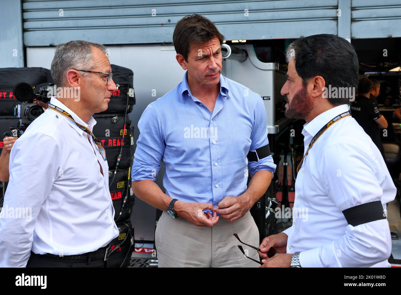 (L to R): Stefano Domenicali (ITA) Formula One President and CEO with ...