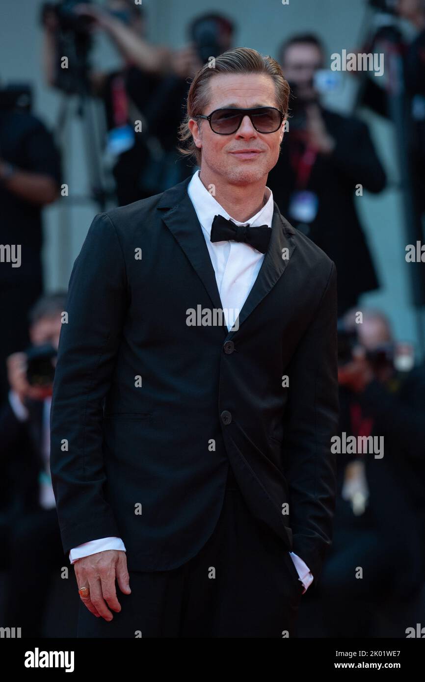 Brad Pitt at the 79th Venice International Film Festival - "Blonde" Red ...
