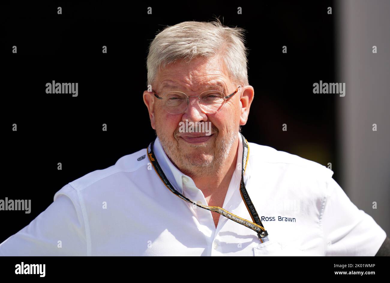 F1 group managing director Ross Brawn prior to first practice at the ...