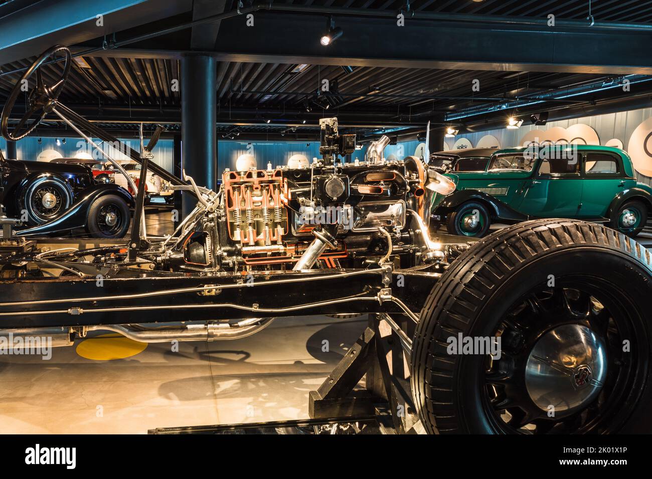 Oldsmobile F Series - Classic retro car. Riga motor museum. Riga ...