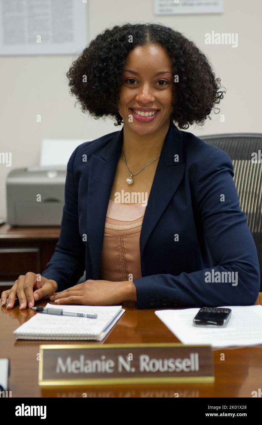 Closeups of Melanie Roussell, Public Affairs Stock Photo - Alamy