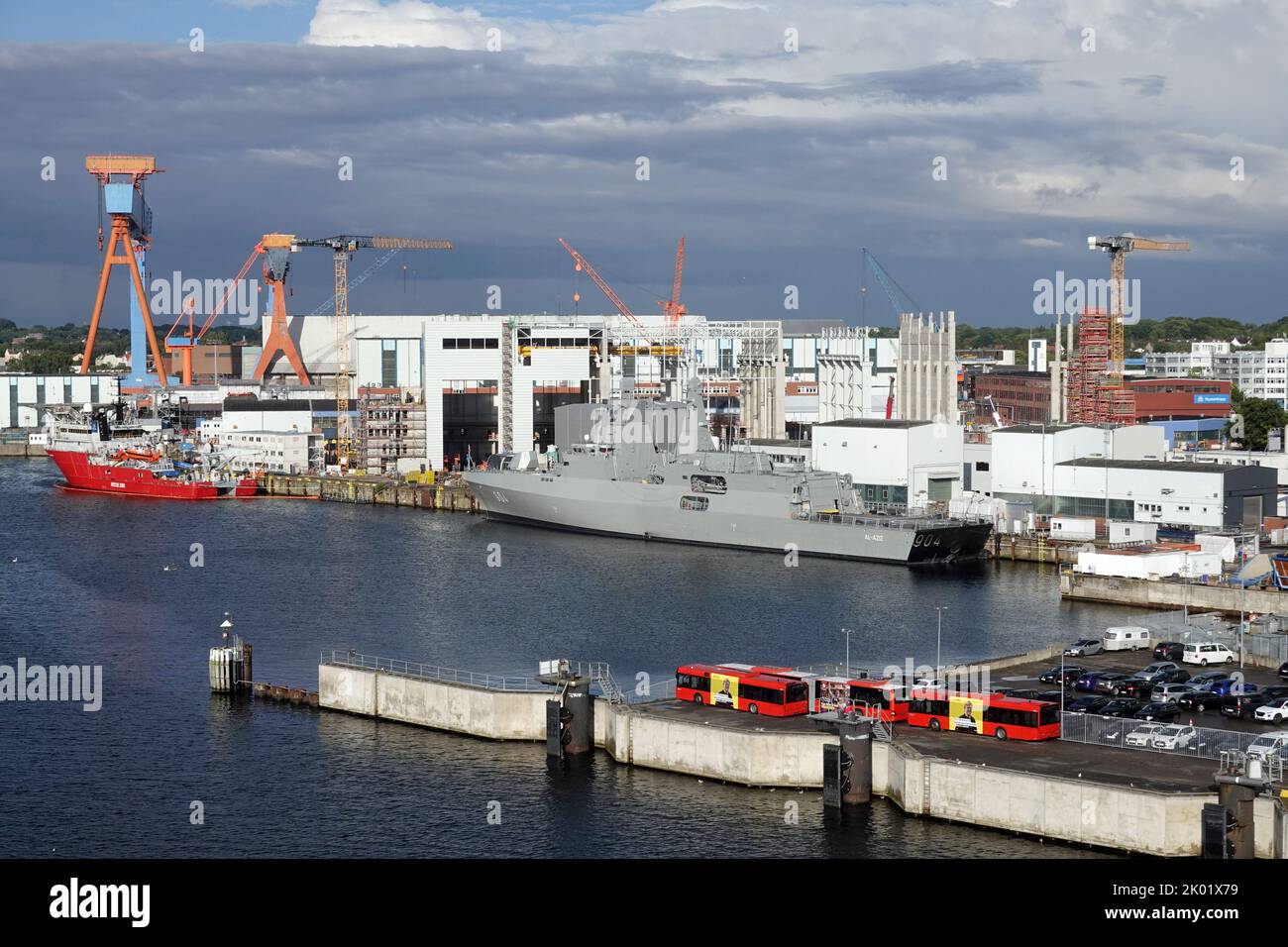 Kiel, Germany. 05th Aug, 2022. The construction site on the premises of ...