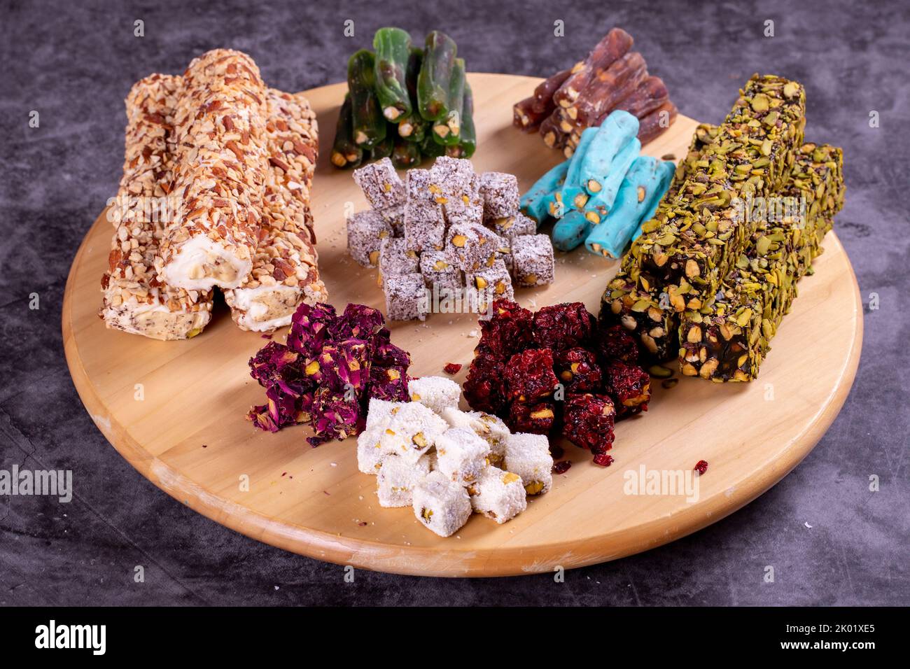 Turkish delight. Traditional Turkish delicacies. Turkish delight ...
