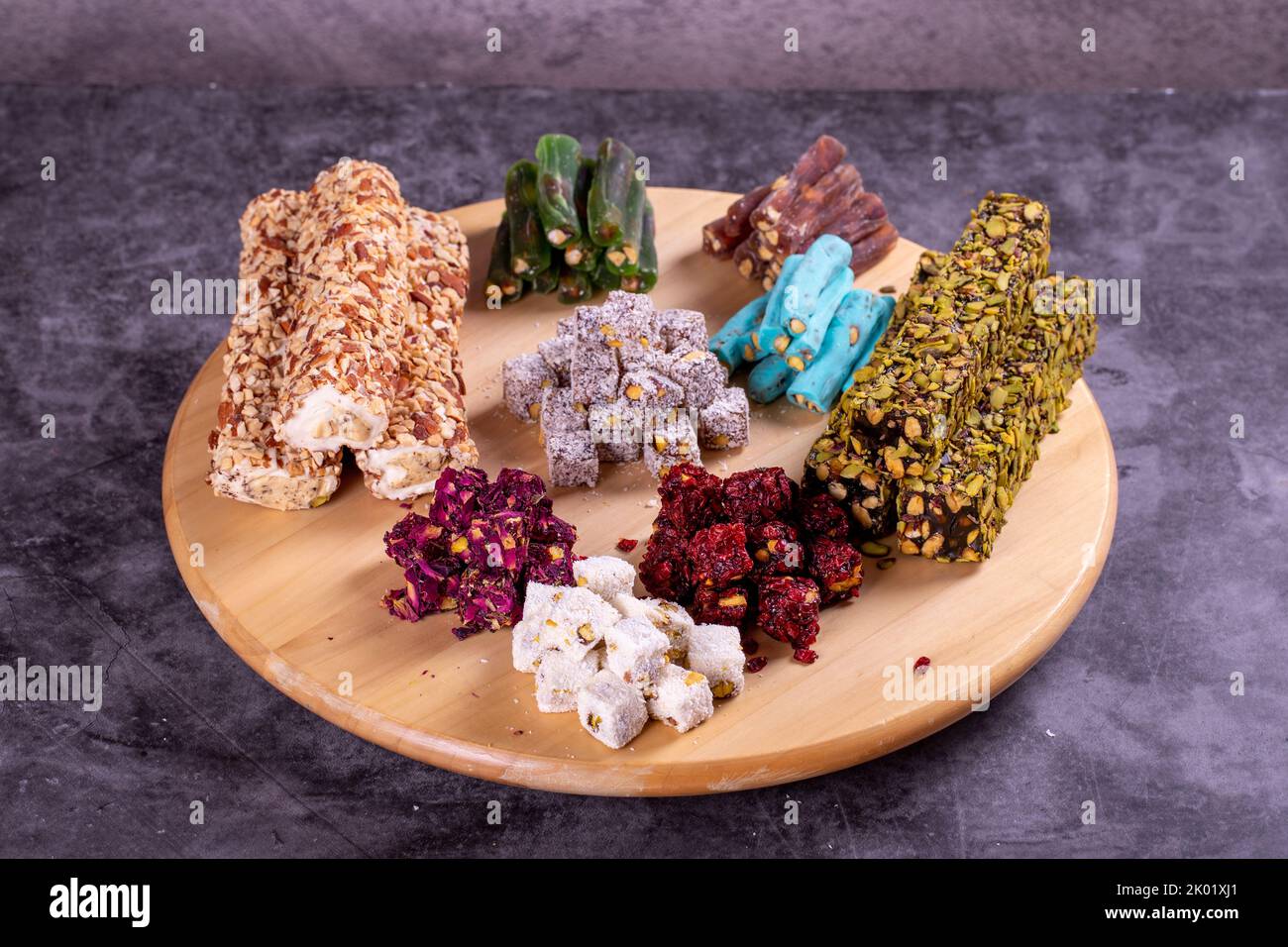 Turkish delight. Traditional Turkish delicacies. Turkish delight ...