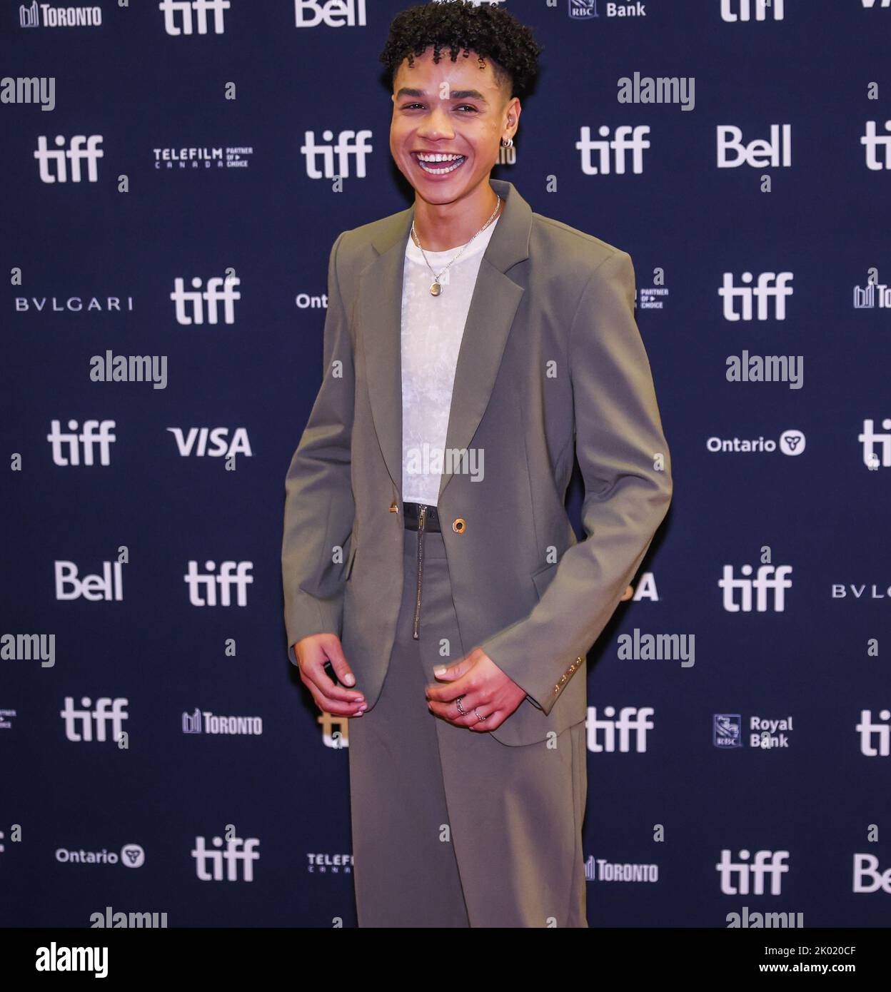 Toronto, Canada, 08/09/2022, Miles Gutierrez-Riley attends the Toronto ...