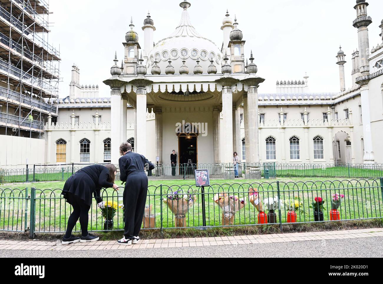Brighton UK 9th September 2022 - Members of the public have started to ...