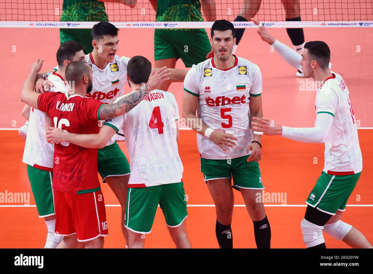 Sofia, Bulgaria - 24 June, 2022: Team of Bulgaria is seen celebrating ...