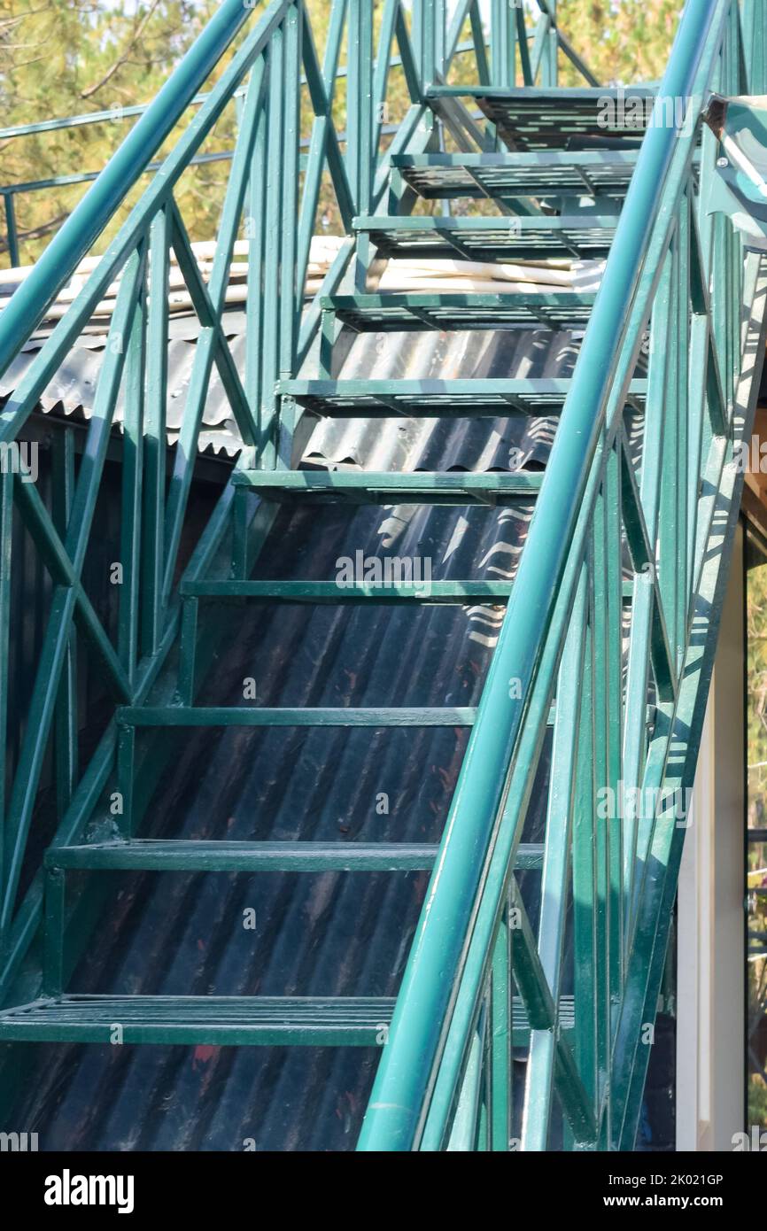 Early morning view of Modern rooftop restaurant at Kasauli, Himachal ...